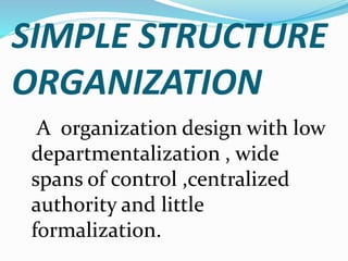 Form of organization structure by shashank vats (1) | PPT