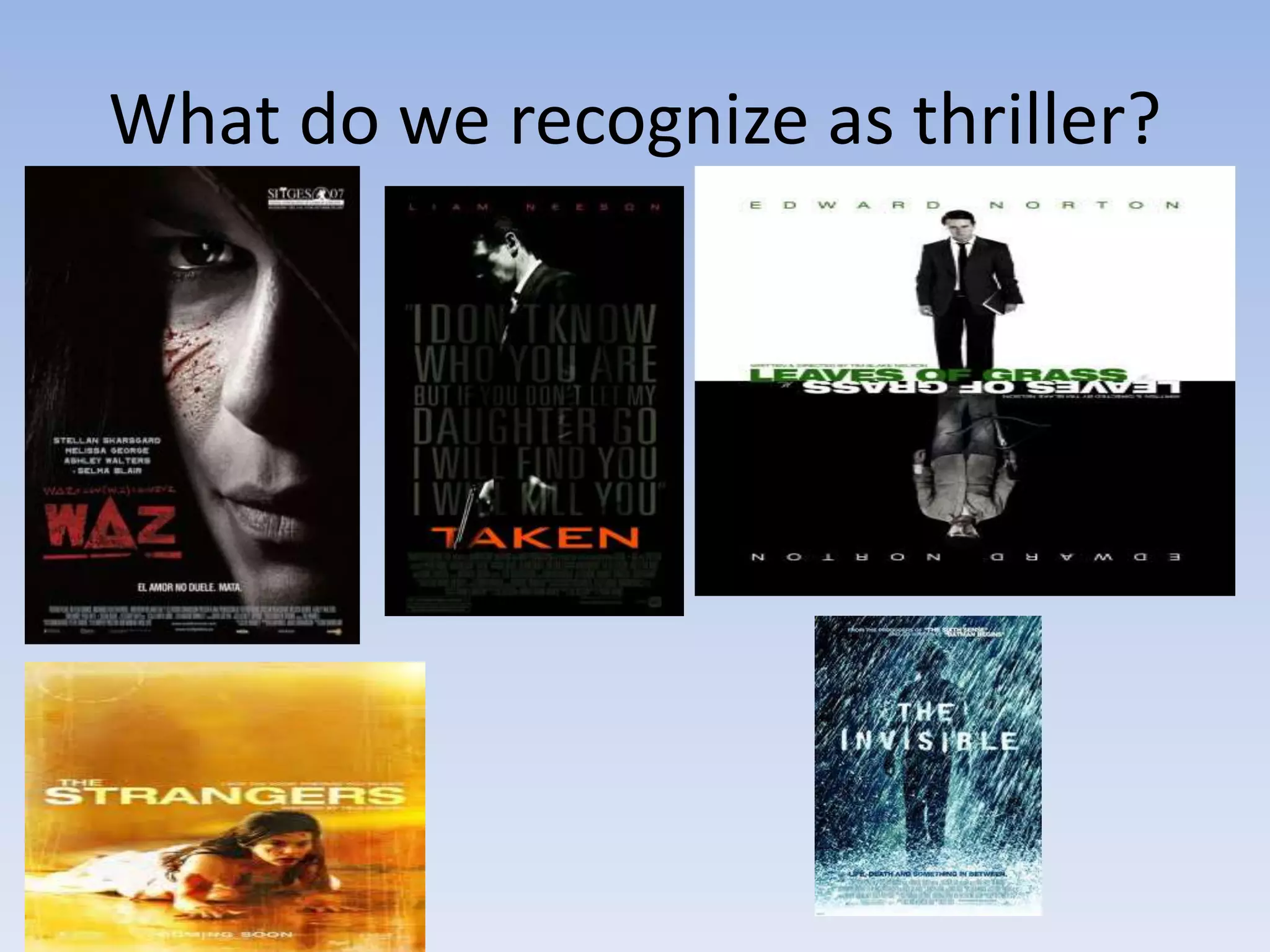 Form of the thriller narrative | PPTX