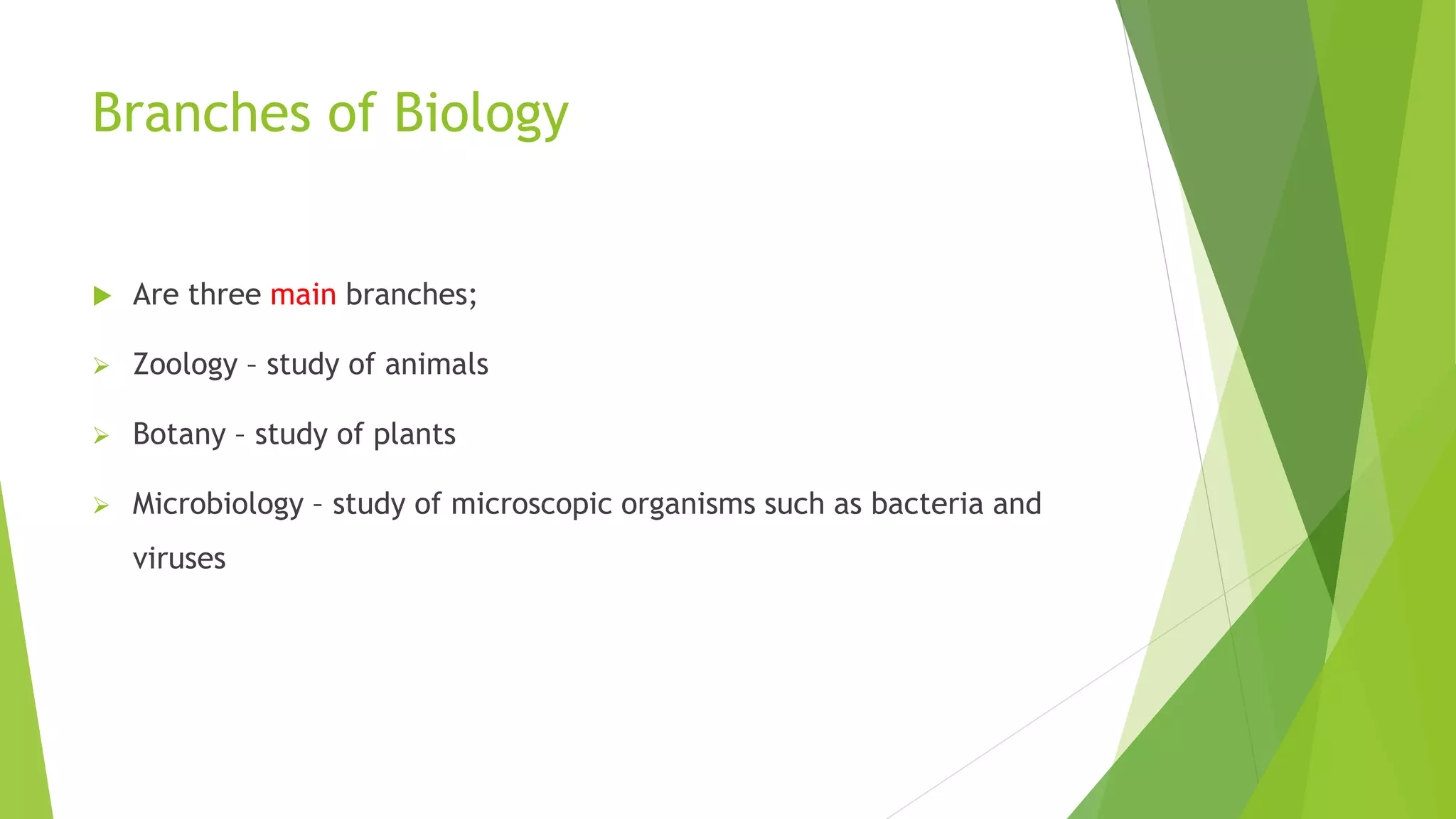 Secondary biology; Introduction to Biology | PPT