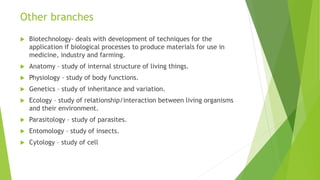 Secondary biology; Introduction to Biology | PPT