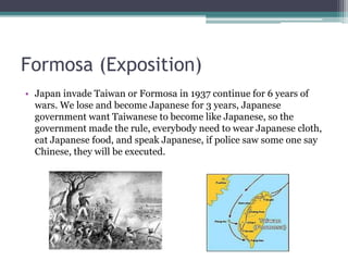 Formosa (taiwan) real | PPTX