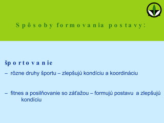 Formovanie Postavy | PPT