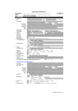 Form pendataan | PDF