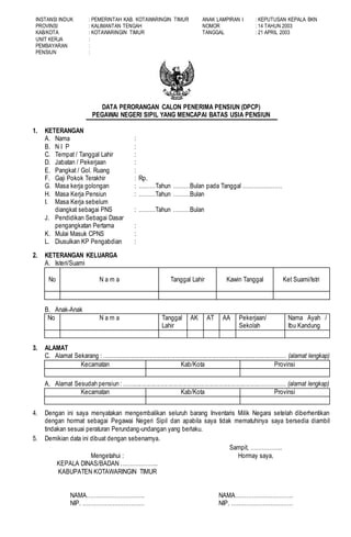 Form pensiun, mpp, dpcp, etc final | DOCX