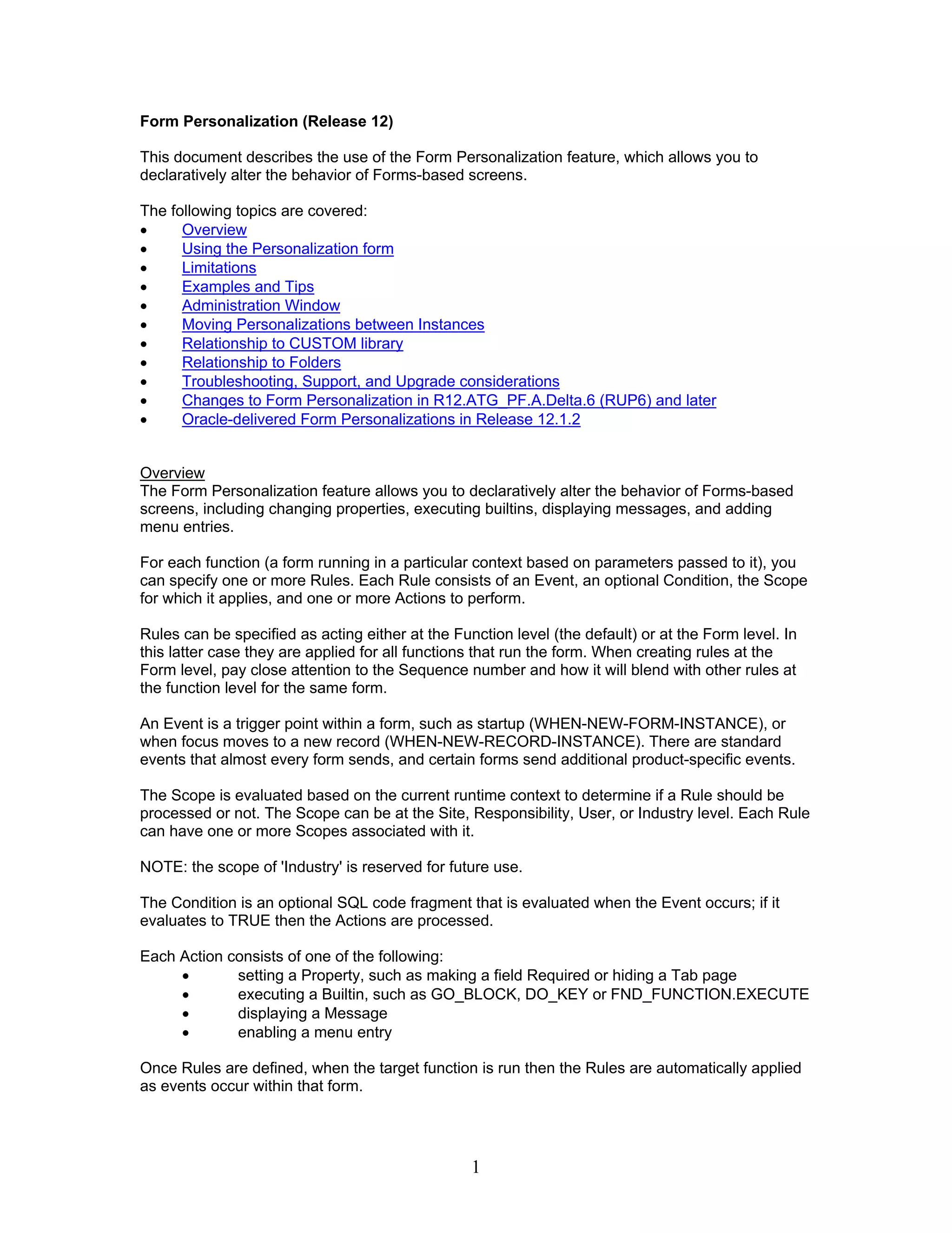 Form personalization 395117_r12_updated1212 | PDF | Databases | Computer Software and Applications