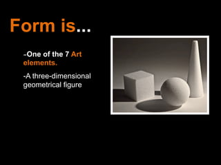 High School Form Photography Lesson | PPT