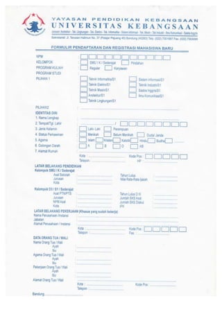 Form ppmb univ. kebangsan | DOCX