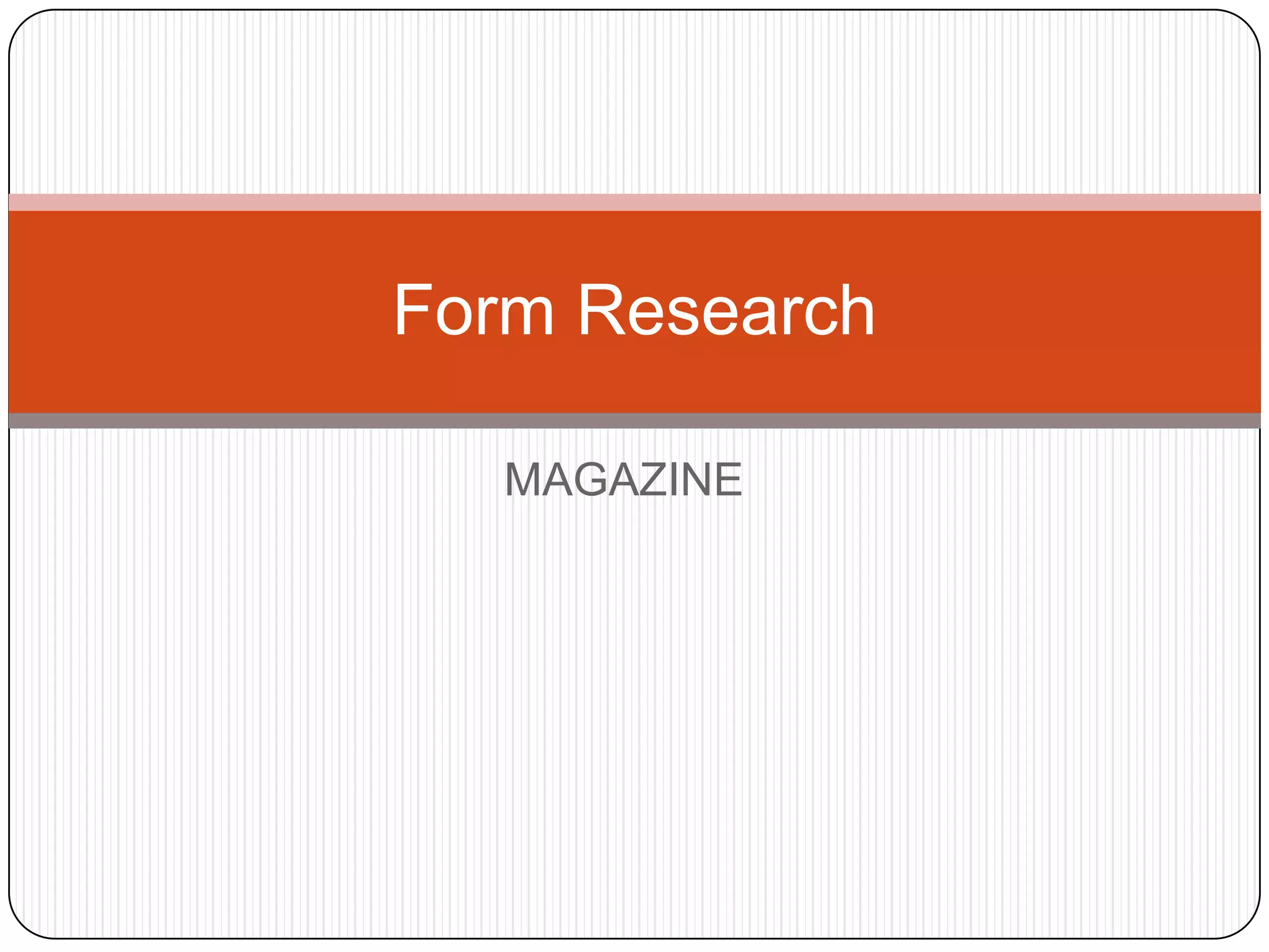 Ancillary form research | PPT