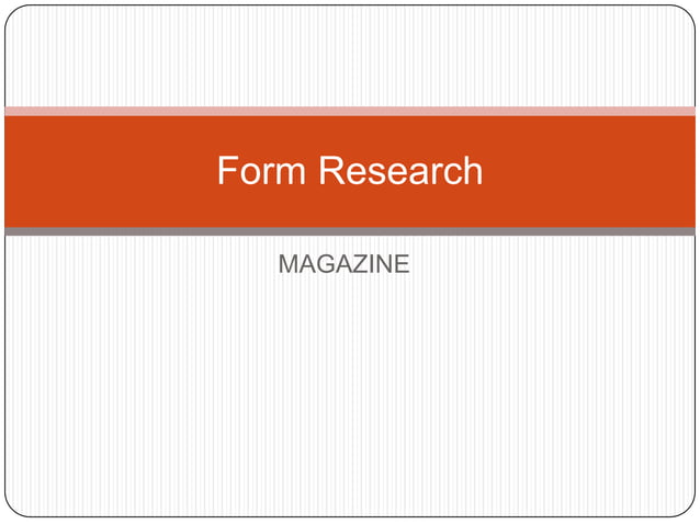 Ancillary form research | PPT