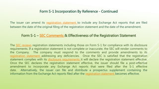 Form S-1 Registration Statements | PPTX