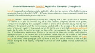 Form S-1 Registration Statements | PPTX