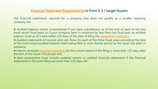 Form S-1 Registration Statements | PPTX