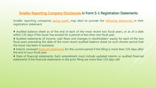 Form S-1 Registration Statements | PPTX