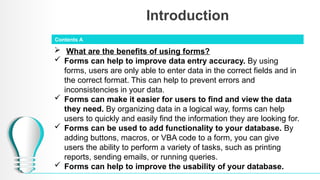 introduction to Data Base Forms and reports.pptx