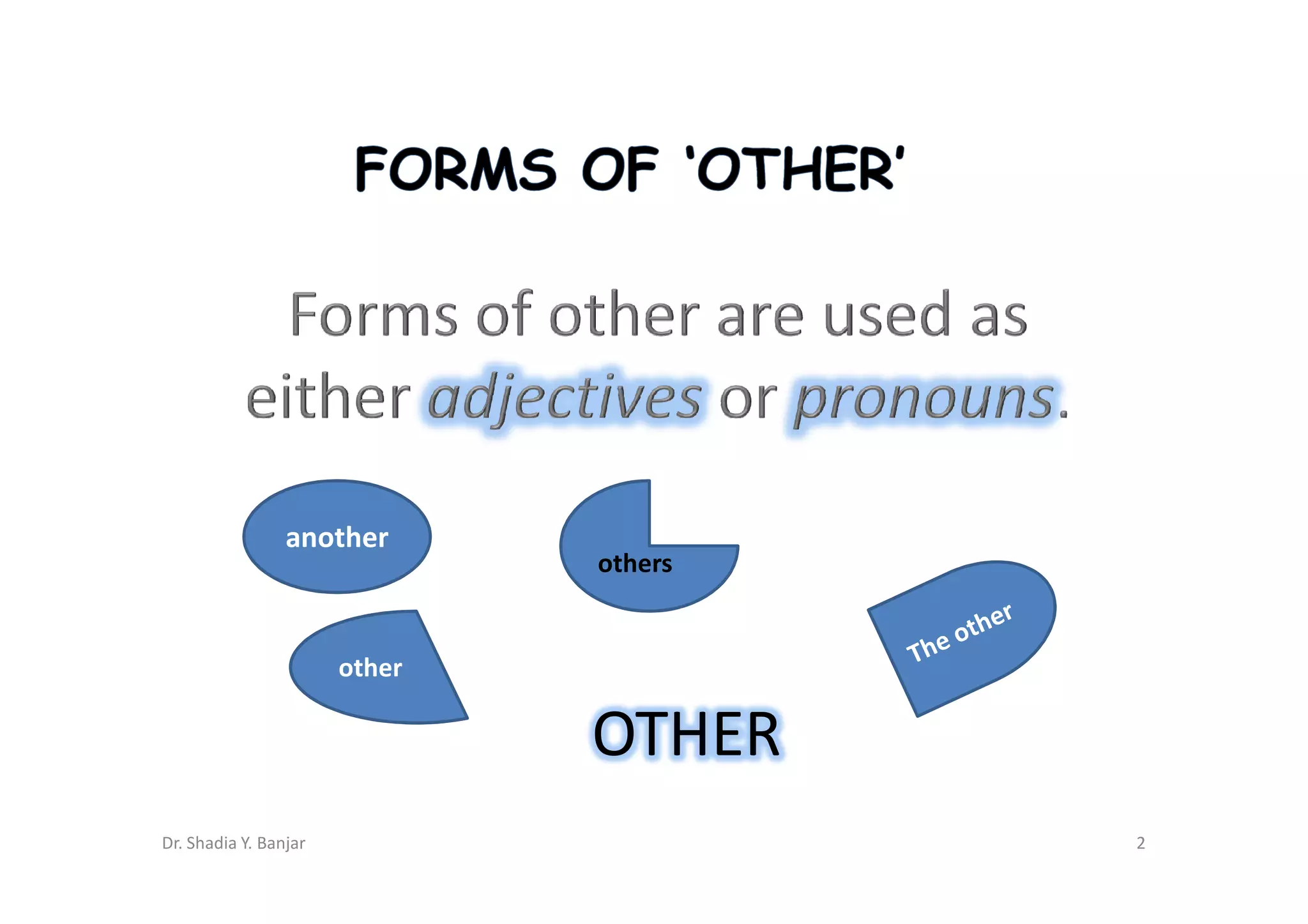 Forms Of Other By Dr. Shadia | PDF
