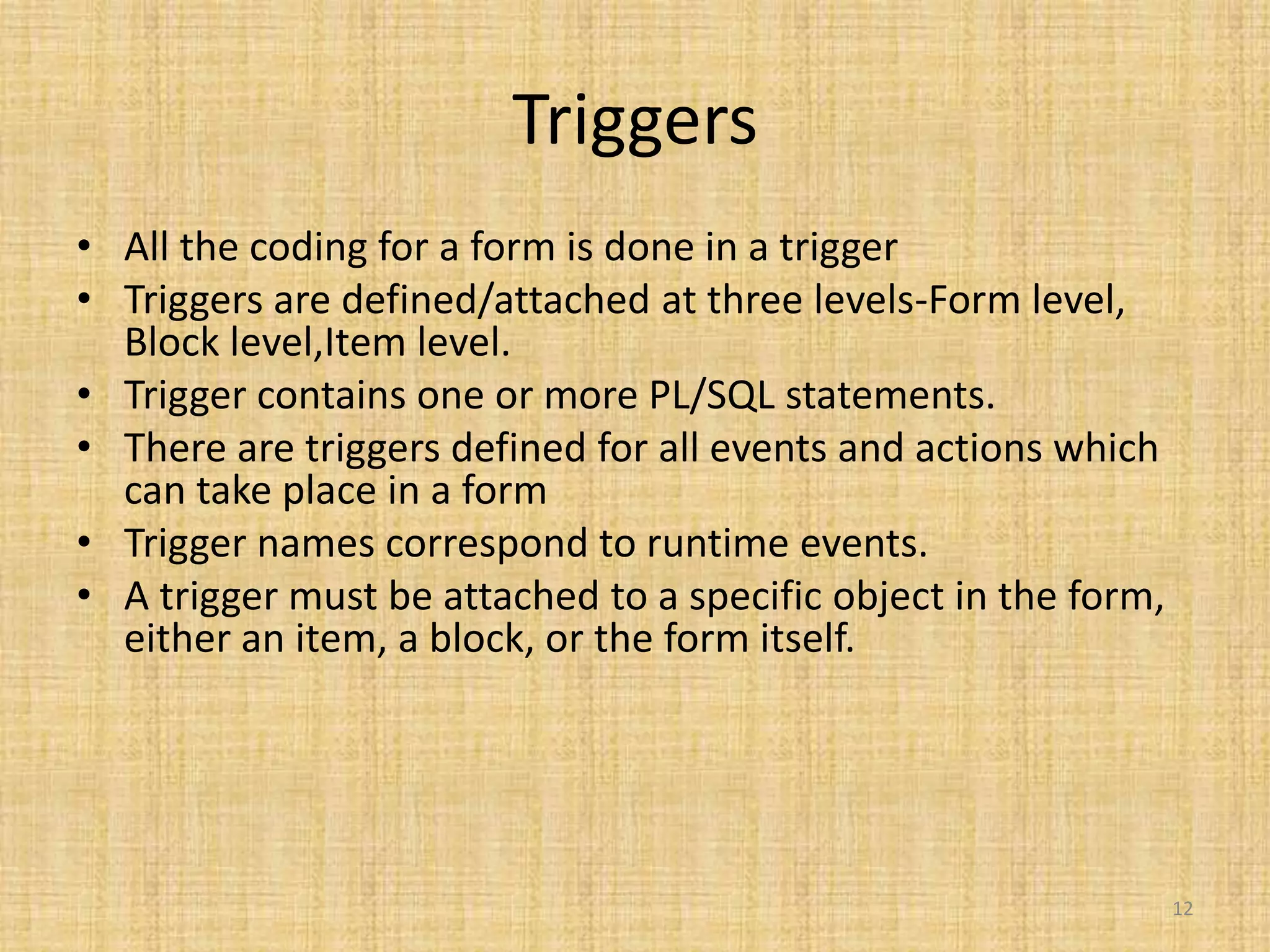 Forms 6i guide | PPTX