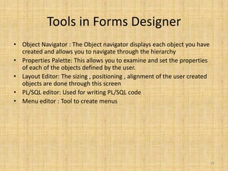 Forms 6i guide | PPTX