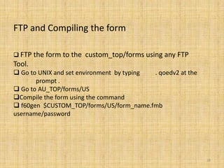 Forms 6i guide | PPTX
