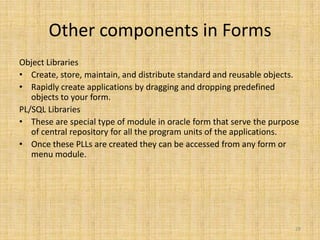 Forms 6i guide | PPTX