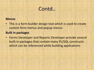 Forms 6i guide | PPTX