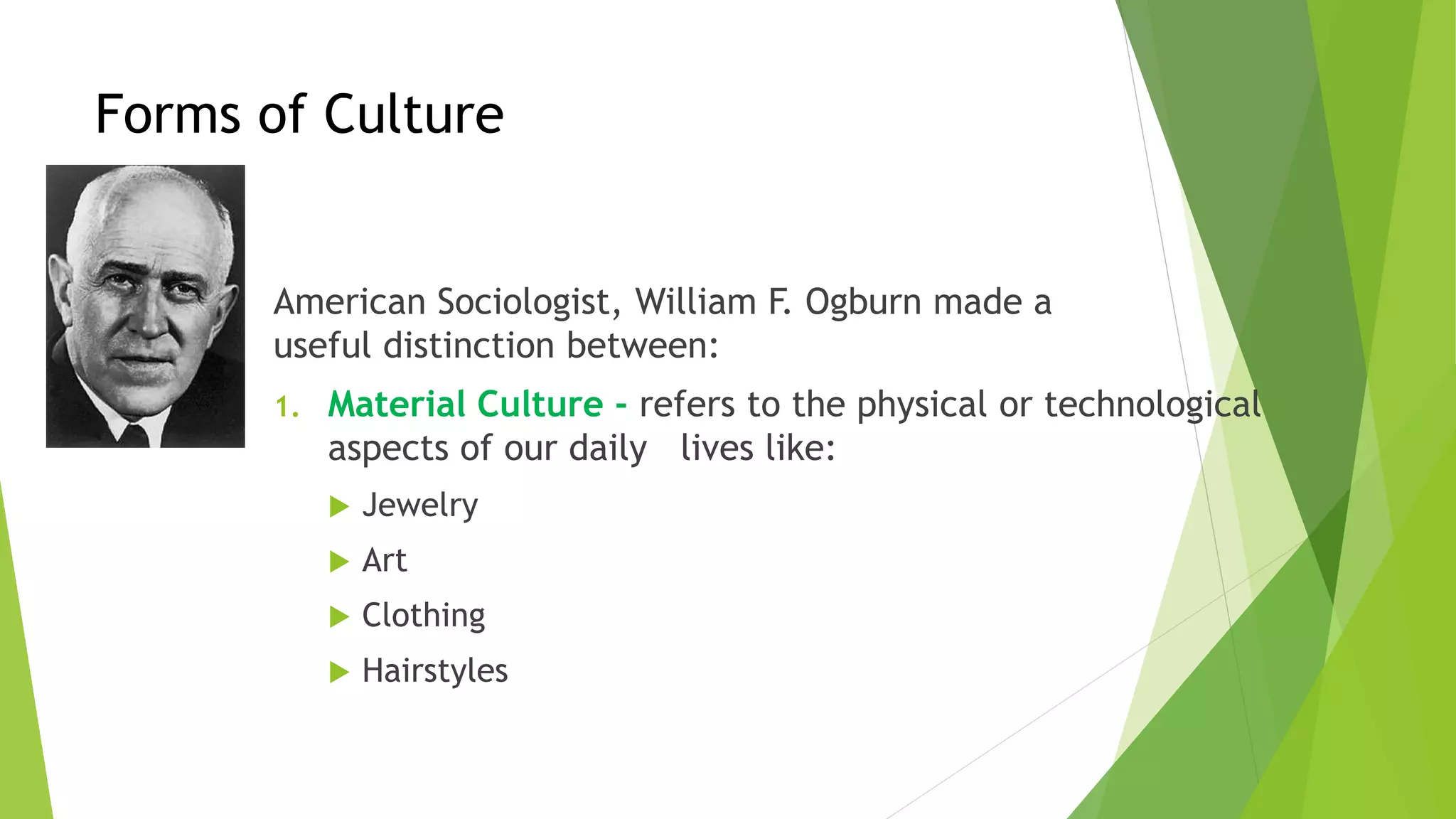Forms and Components of Culture | PPTX