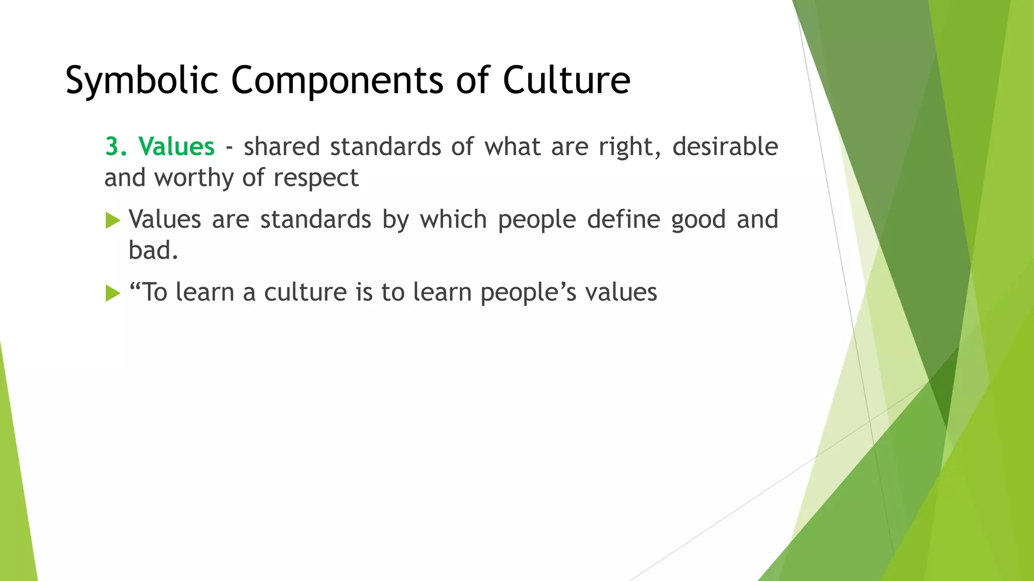 Forms and Components of Culture | PPTX