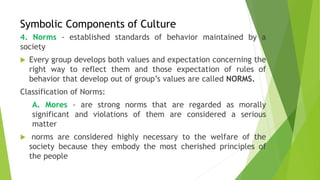 Forms and Components of Culture | PPTX