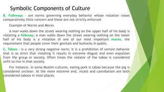 Forms and Components of Culture | PPTX