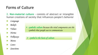 Forms and Components of Culture | PPTX