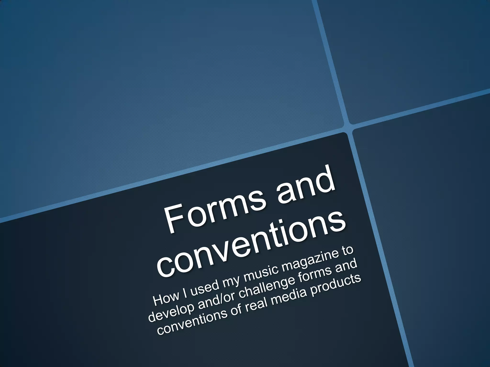 Forms and conventions | PPTX