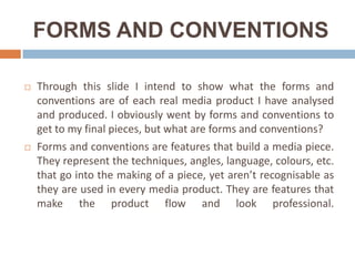 FORMS AND CONVENTIONS IN HORROR MEDIA PRODUCTS | PPT