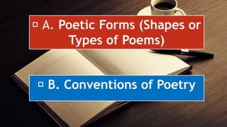 Forms and Conventions. Poetry. standradformat | PPTX