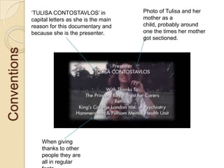 Forms and conventions in ‘tulisa, my mum and me | PPT