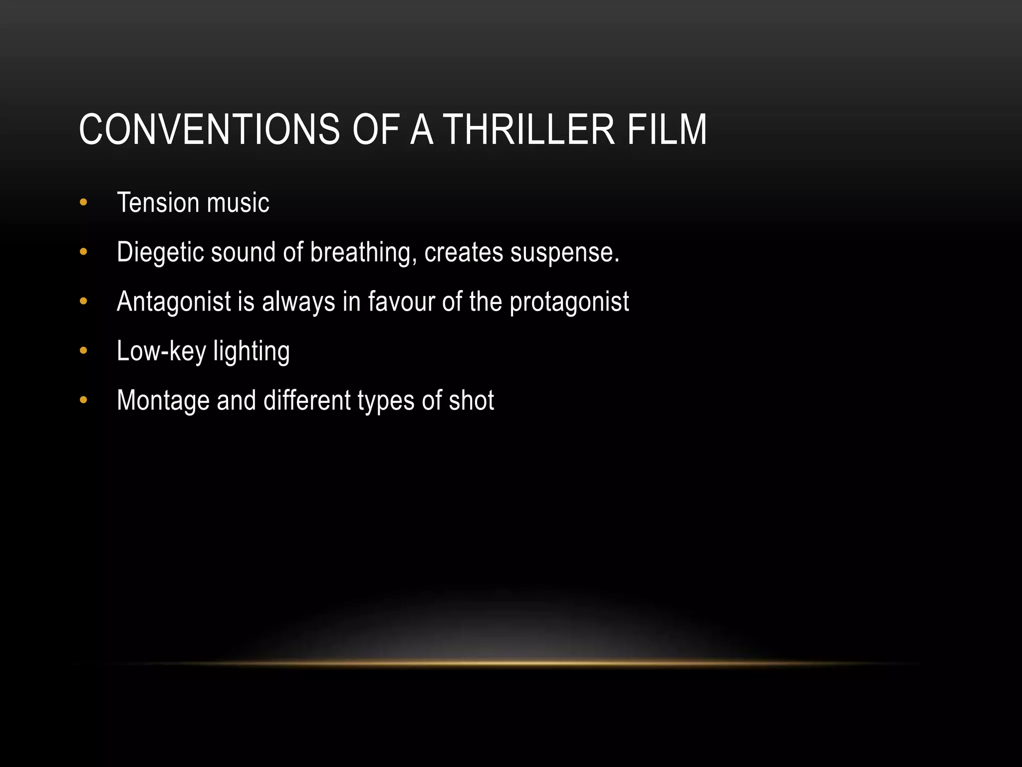 Forms and conventions of thriller films | PPTX