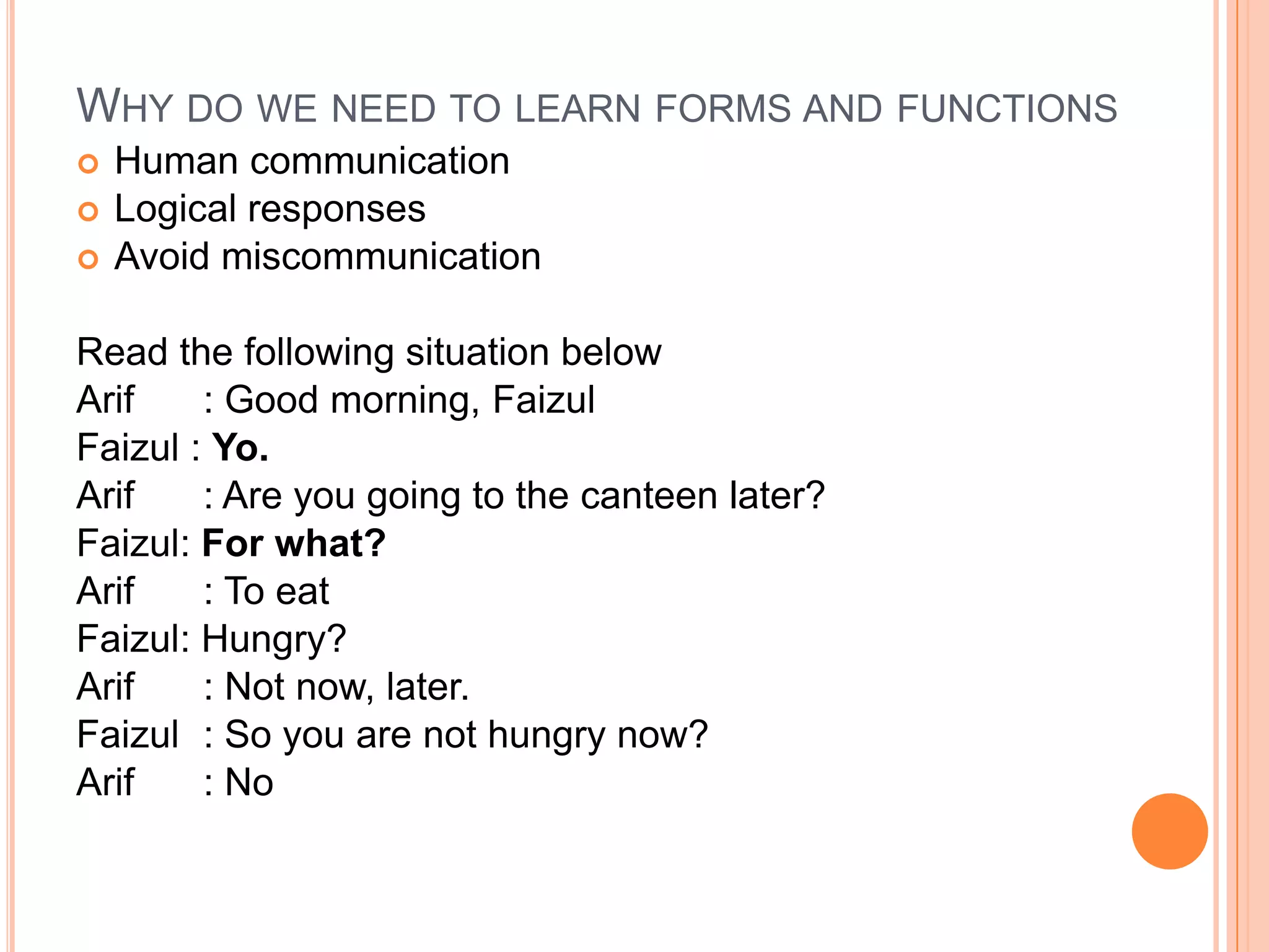 Forms and functions | PPTX