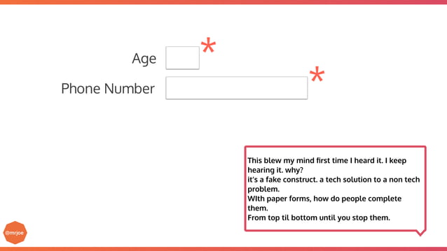 Forms are boring | PPT