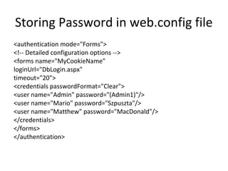 Forms authentication | PPT