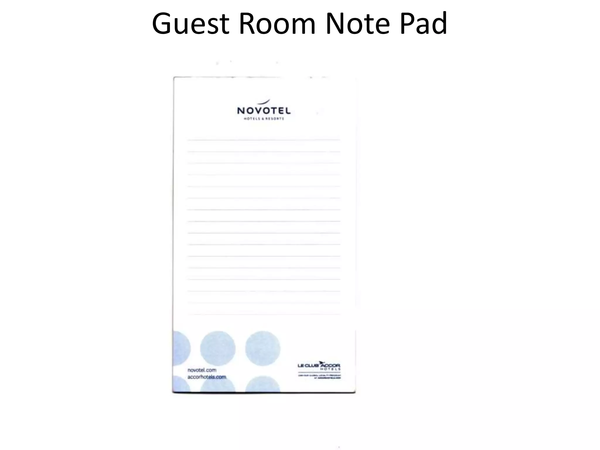 Forms & documents used in Hotel Front Office | PPTX