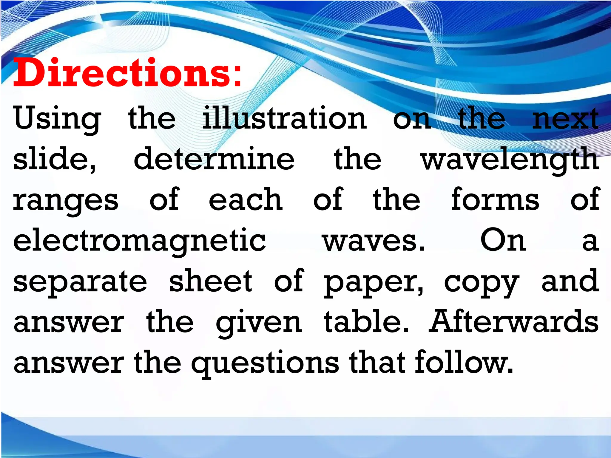 forms of electromagnetic waves powerpoint | PPTX