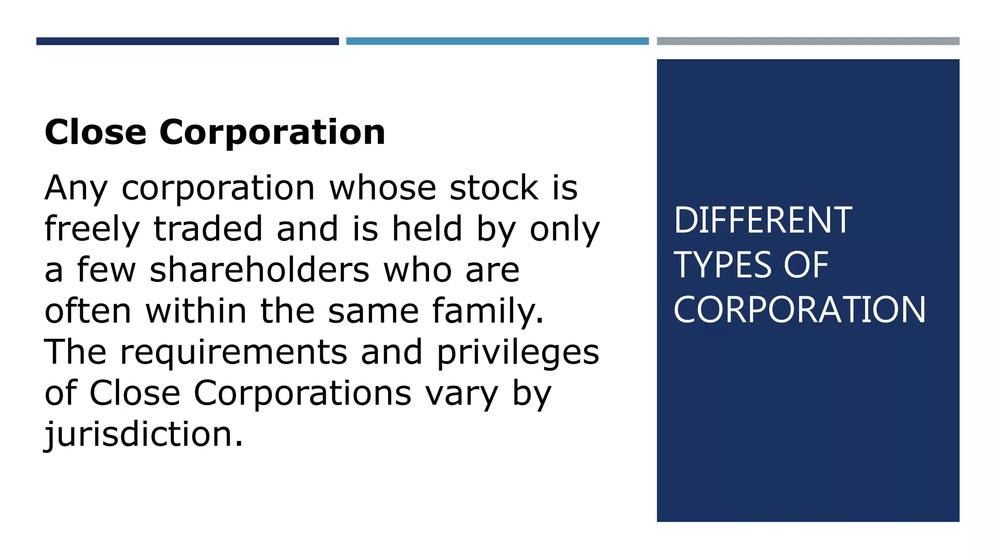 Forms and Types of Business Organizations | PPTX