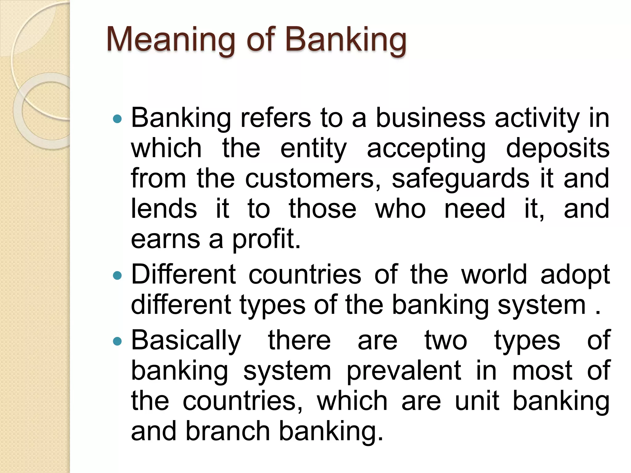 Forms of Banking | PPTX