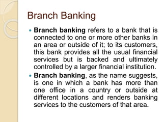 Forms of Banking | PPTX