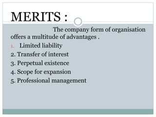 Forms of business organisation | PPTX