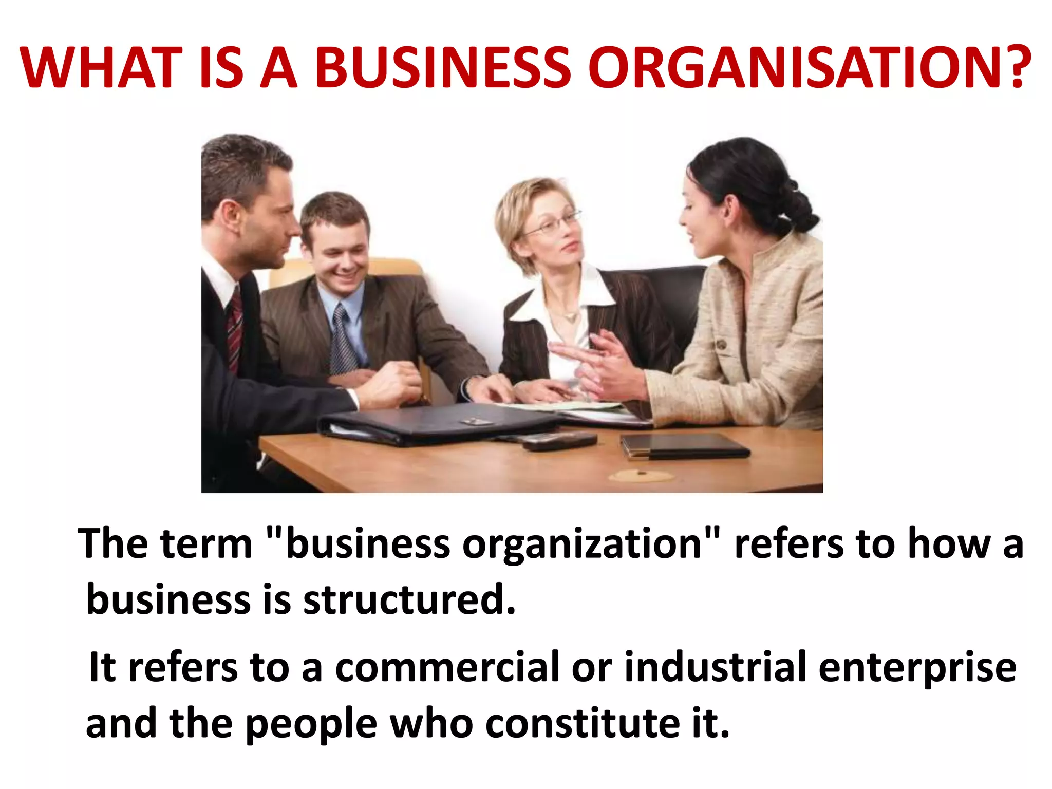 Forms of business organisations | PPTX