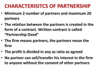 Forms of business organisations | PPTX
