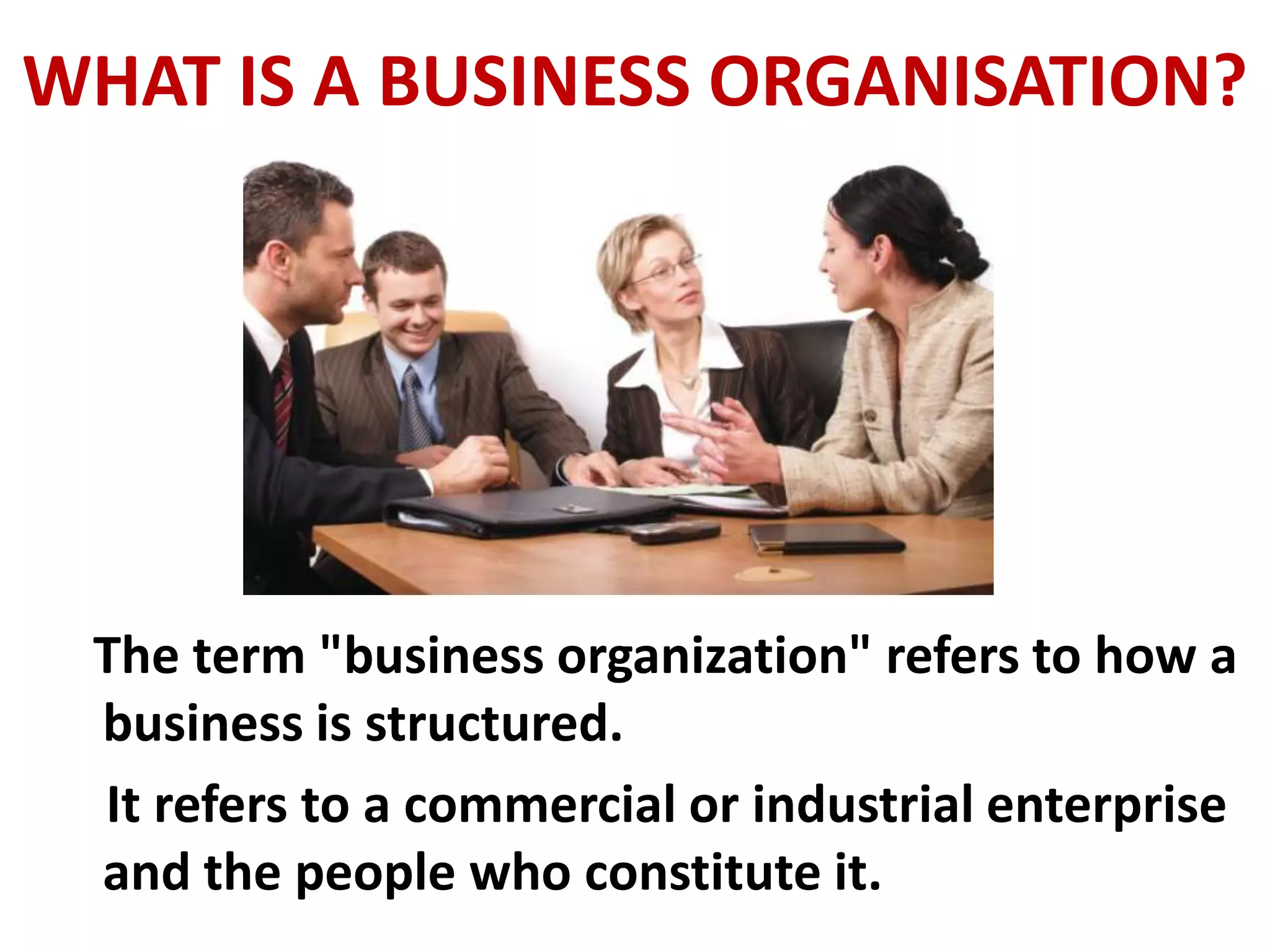 Forms of business organisations | PPTX