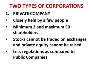 Forms of business organisations | PPTX