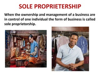 Forms of business organisations | PPTX