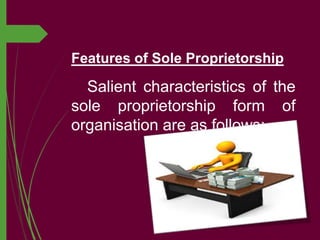Forms of business organisations sole trader | PPTX