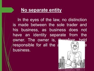 Forms of business organisations sole trader | PPTX